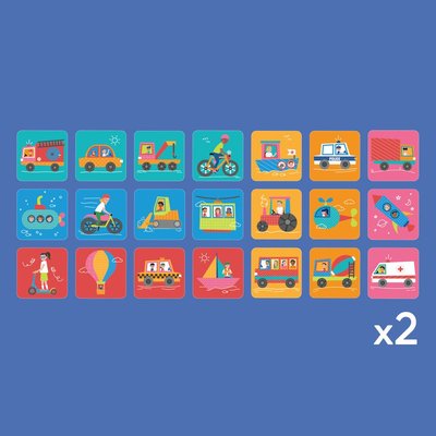 Memory and Matching Game: Vehicles - 42 Kartlı Araçlar Hafıza ve ...