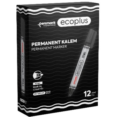 Penmark Permanent Marker Kesik Uç Ecoplus Siyah | D&R