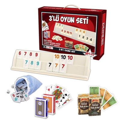 Star Okey 3Lü Okey Seti (Okey+2 kağıt+Anlat Bakalım İkili) | D&R