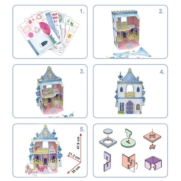 Cubic Fun Fairytale Castle 3D Puzzle | D&R
