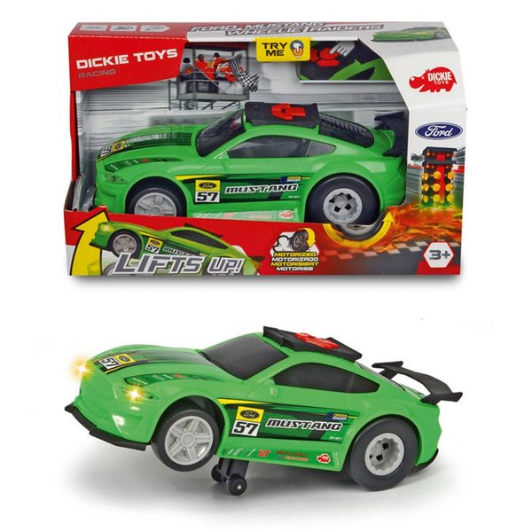 Dickie Ford Mustang Wheelie Raiders Sesli/Işıklı Yeşil Araba | D&R