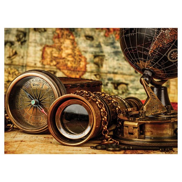 Blue Focus Nostaljik Pusula ve Dürbün 1000 Parça Puzzle BF291 | D&R