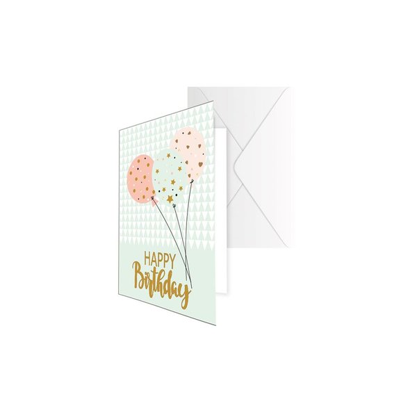 Keskin Color Yaldızlı Doğum Günü Kartı Zarflı 8'li Karışık 900217-99 | D&R